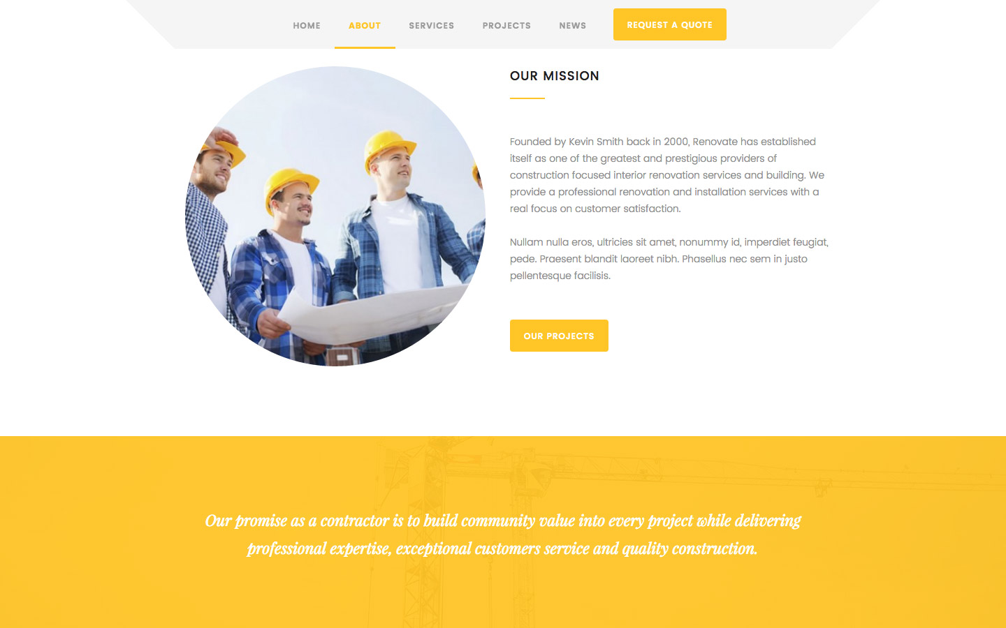Builder - Construction HTML5 Responsive Website Template