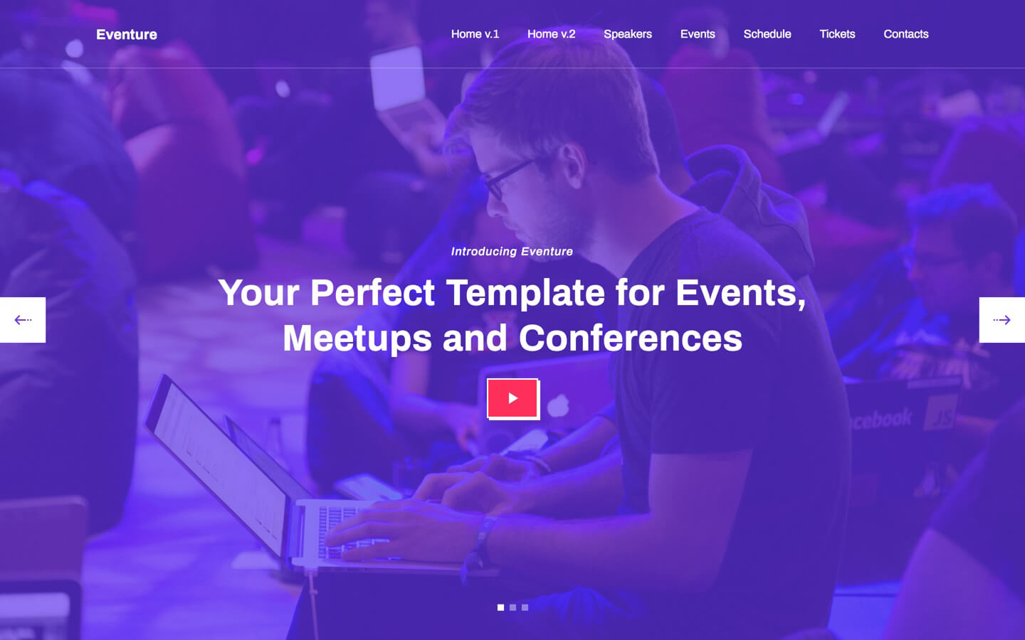 Eventure - Event HTML5 Responsive Website Template