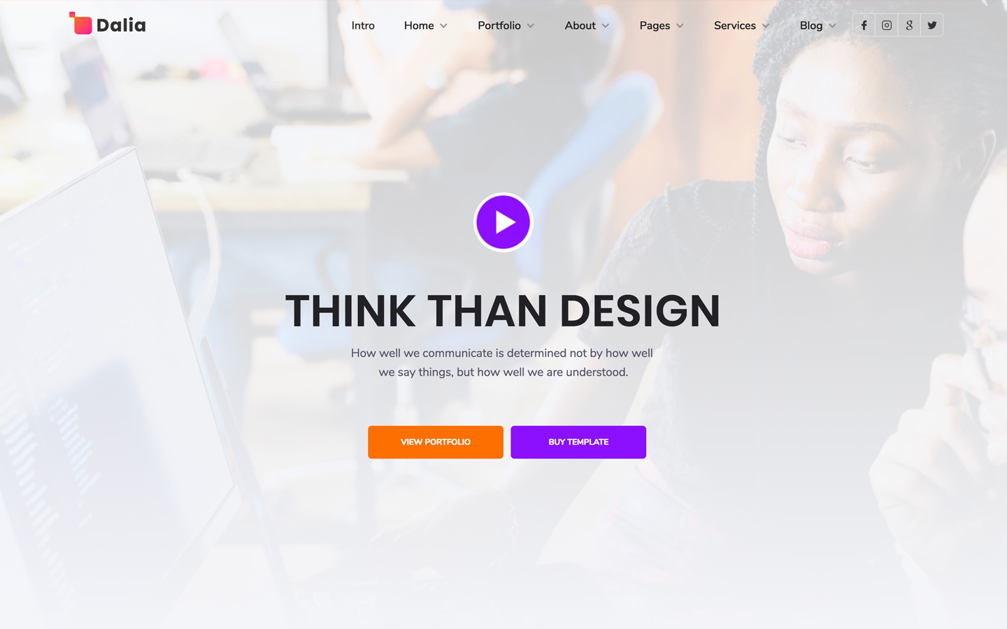 Dalia - Ui Kit HTML5 Responsive Website Template