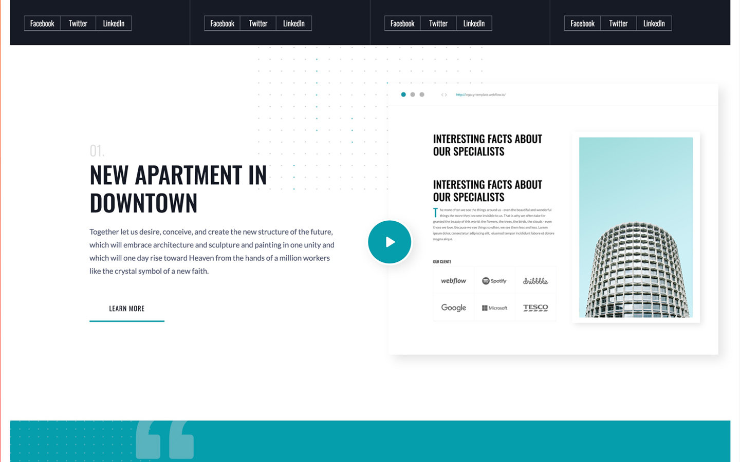 Legacy - Architecture HTML5 Responsive Website Template