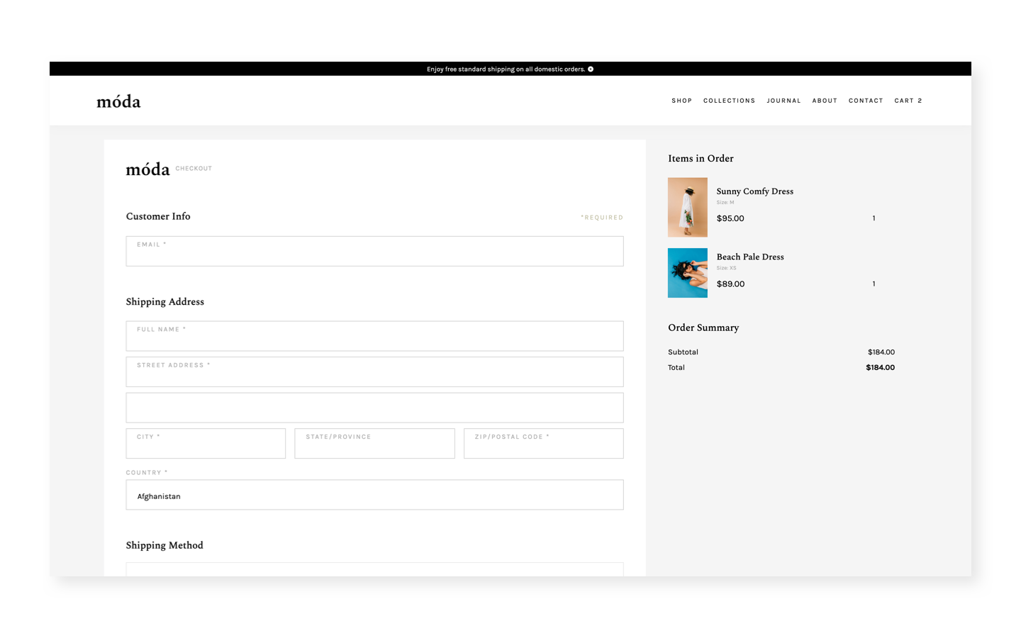 Moda - Fashion HTML5 Responsive Website Template