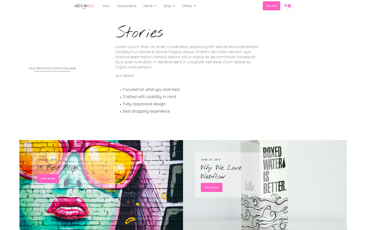 Designio - UI Kit HTML5 Responsive Website Template