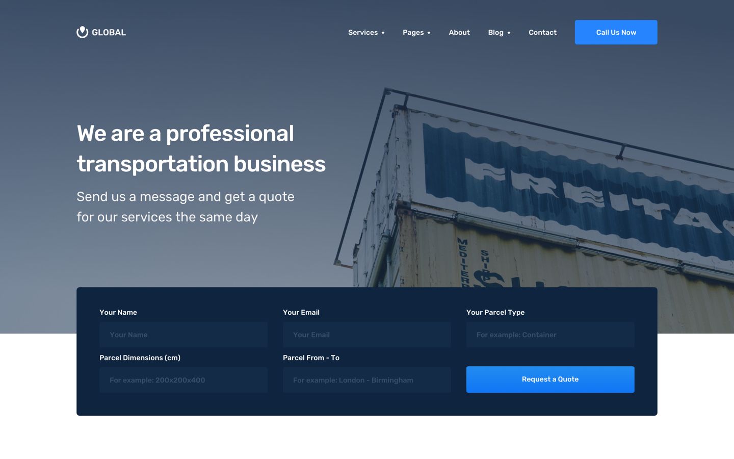 Global - Transport HTML5 Responsive Website Template