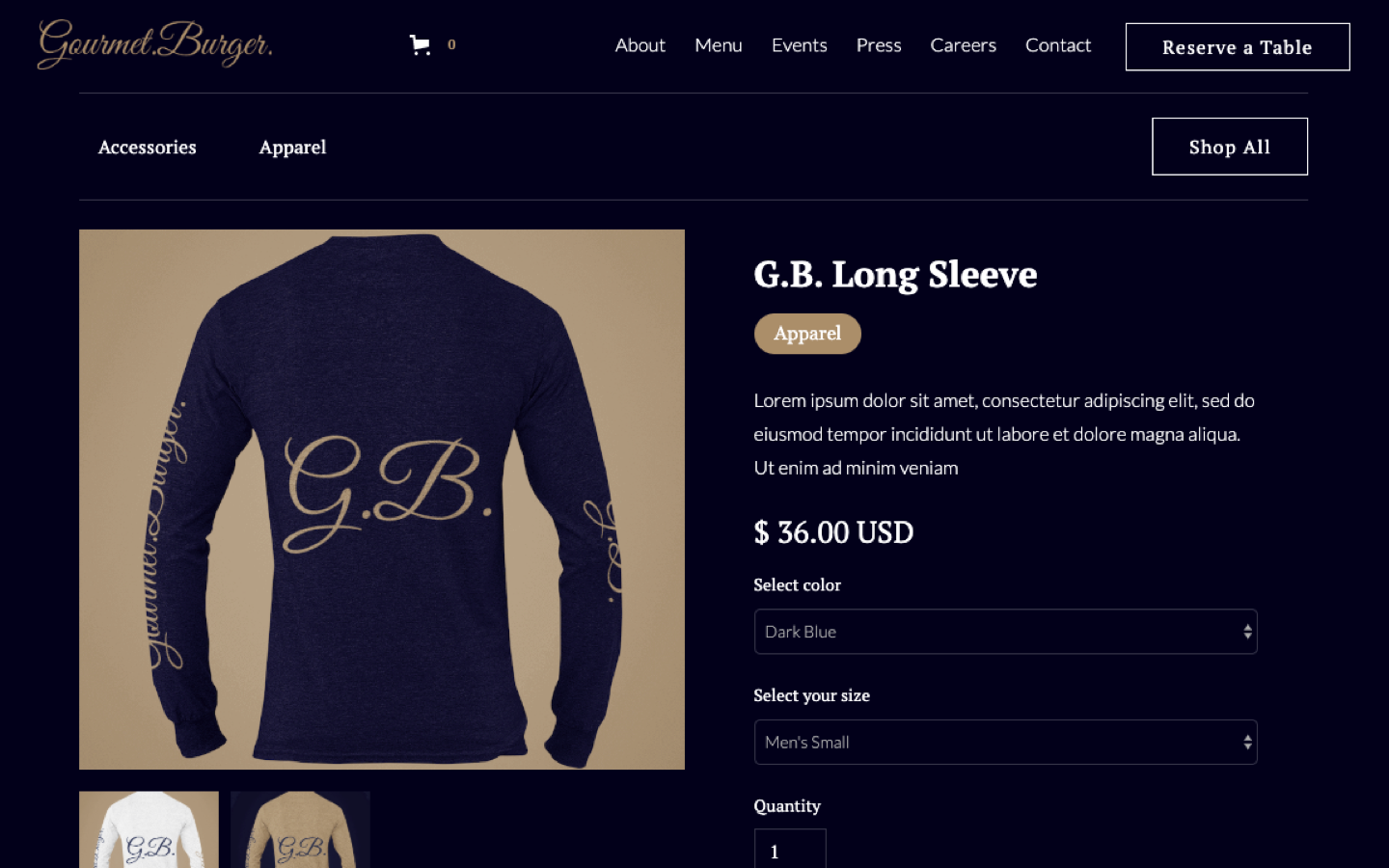 Gourmet Burger - Restaurant HTML5 Responsive Website Template