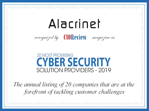 Top 20 Most Promising Cybersecurity Solution Provider 2019