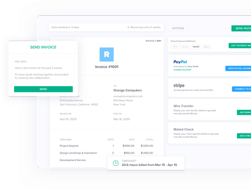 Invoicing Software for Freelancers | Bonsai