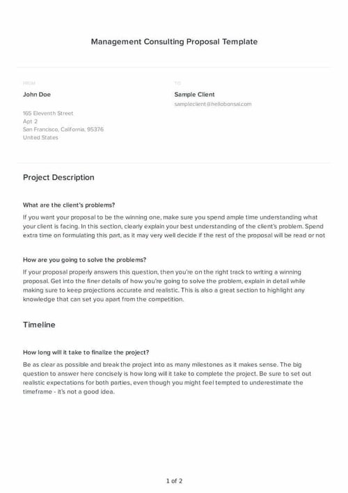 Free Translation Proposal Template | Customize & Download - Bonsai