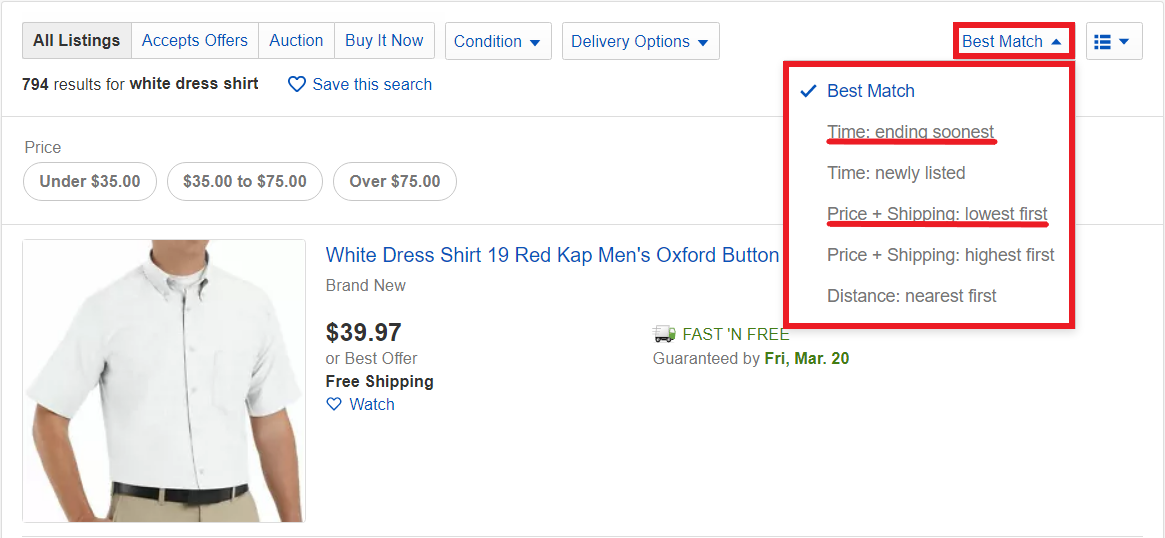 How to Use eBay Search - A Beginners Guide | Size.ly Blog
