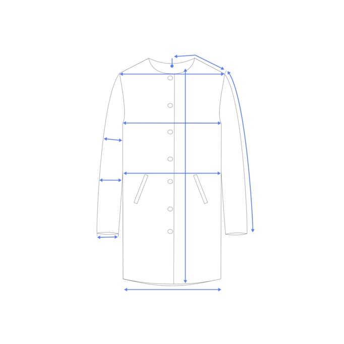 Create Your Long Coat Size Chart | Sizely