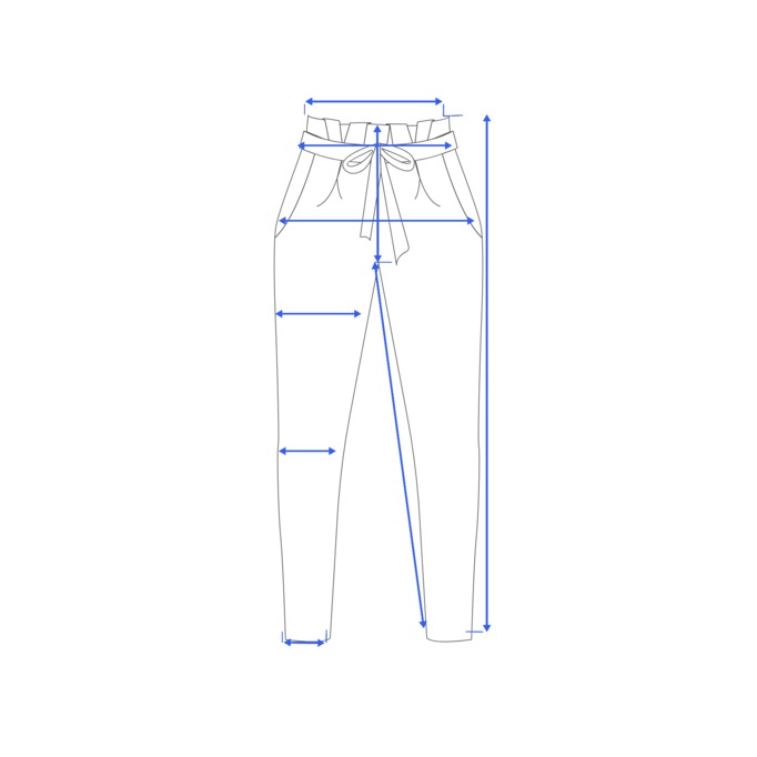 Create Your Paper Bag Pants Size Chart | Sizely