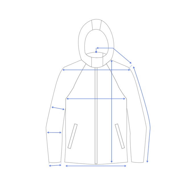 Create Your Windbreaker Size Chart | Sizely