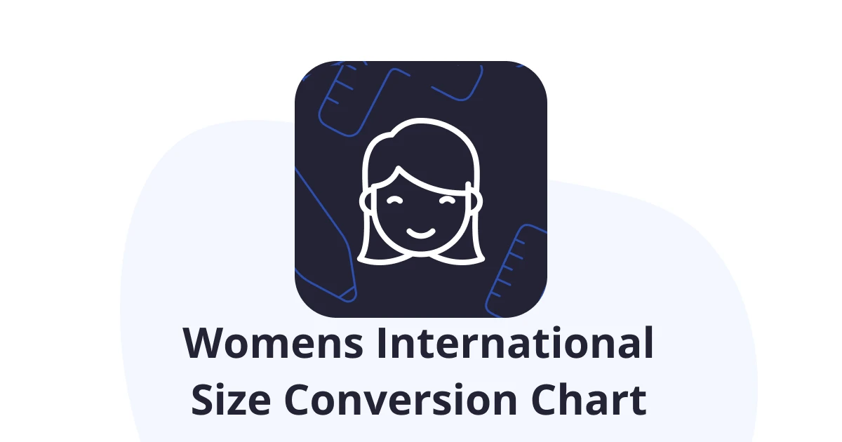 Womens International Size Conversion Chart