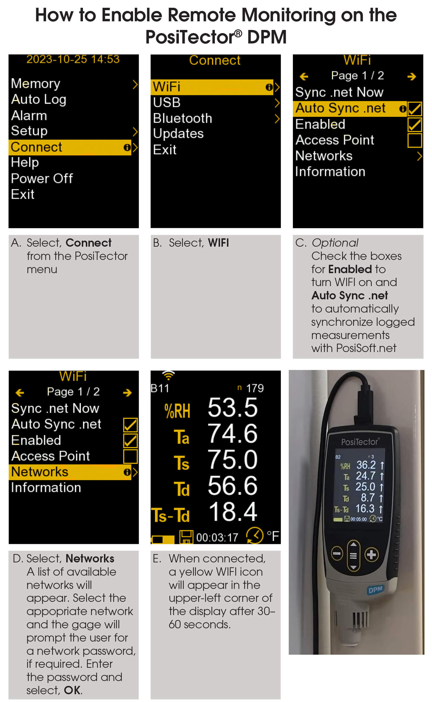 Remote Monitoring of Environmental Conditions using the PosiTector DPM ...