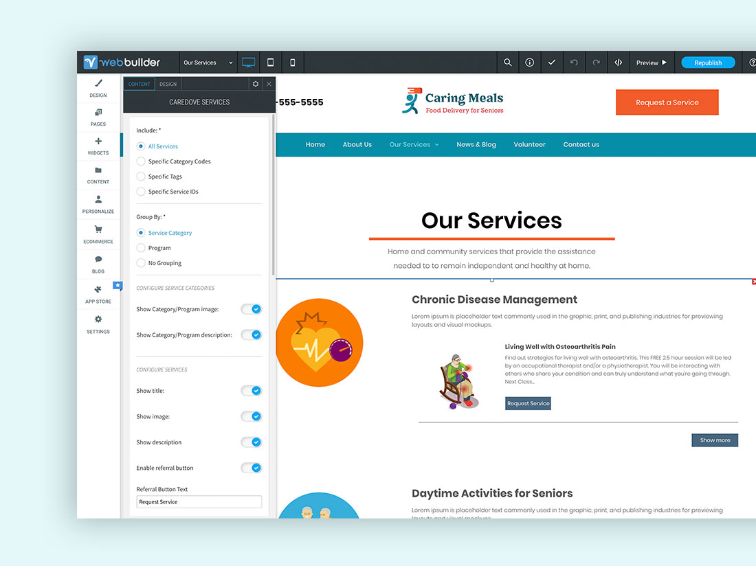 WebBuilder by Caredove