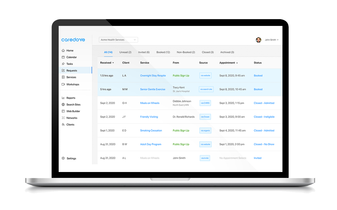 Caredove Organizations