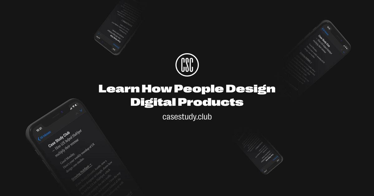 Case Study Club – Curated UX Case Study Gallery