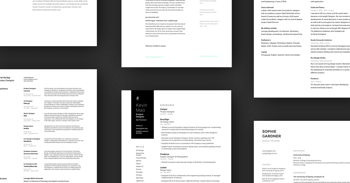 21 Inspiring UX Designer Resumes and Why They Work
