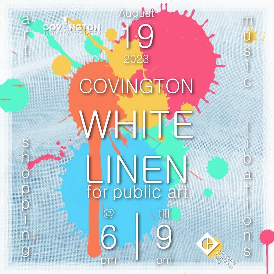 Covington White Linen For Public Art | GoCovington.org
