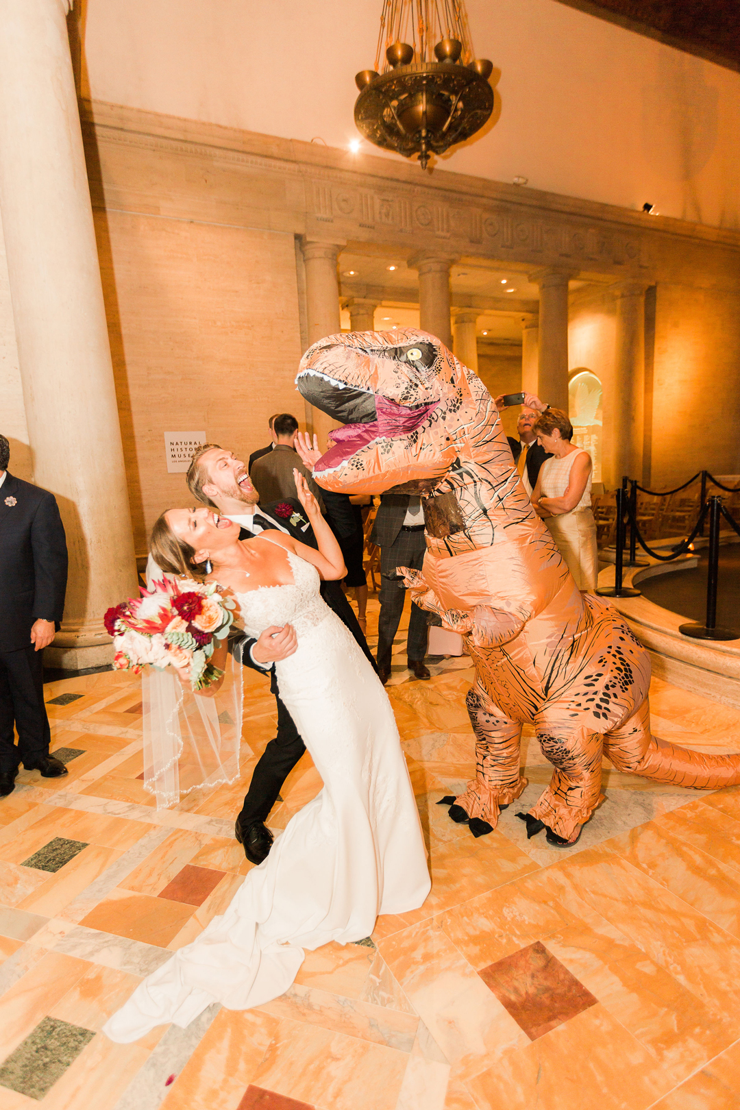 Dino Surprise Wedding at The Natural History Museum | Jay's Catering