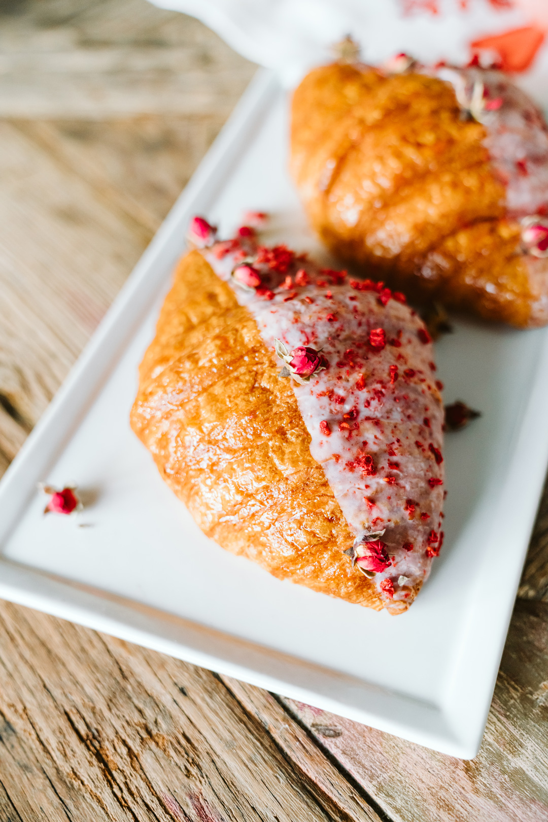 Red Velvet Macarons & Raspberry Rose Croissants | Jay's Catering