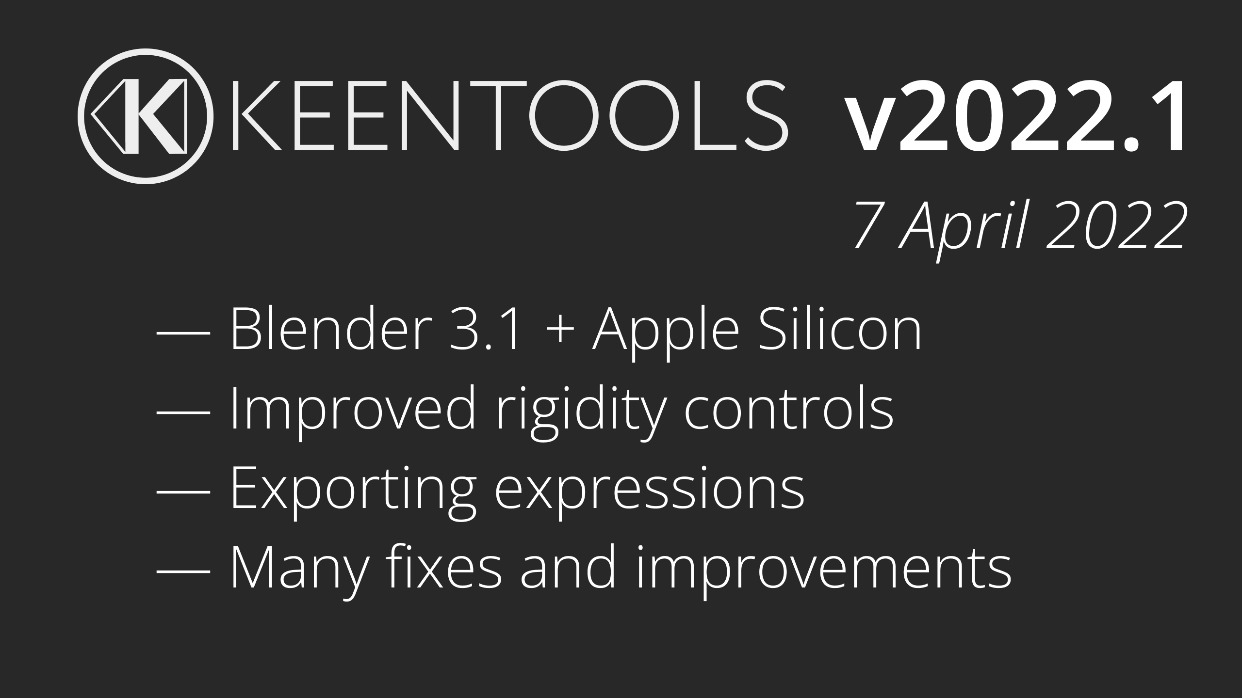 KeenTools 2022.1 (7 April 2022)