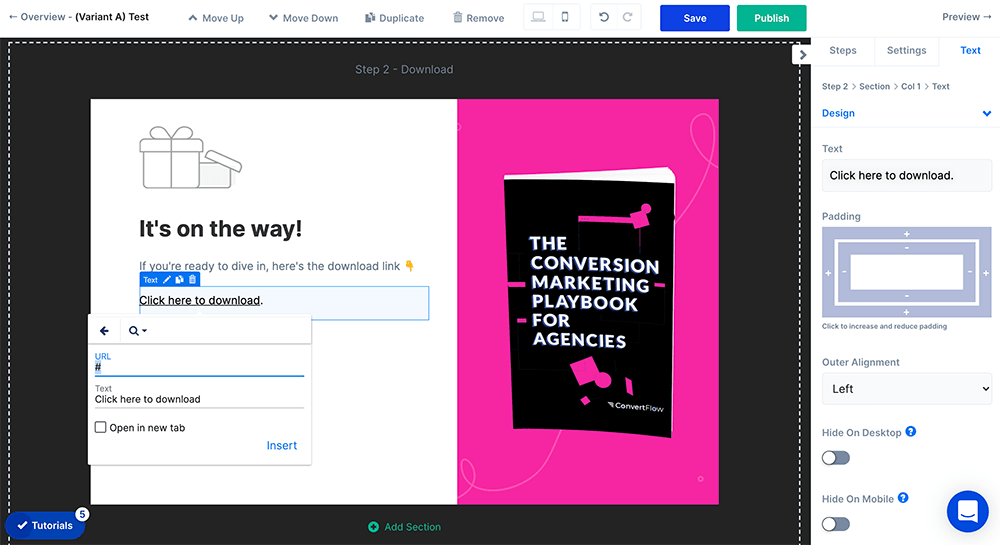 How to Create A Mailchimp Popup on Click | ConvertFlow