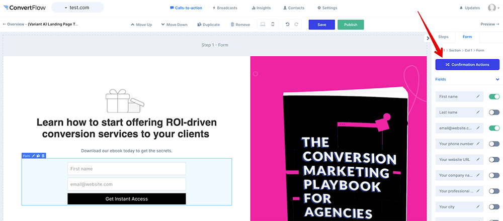 How to Create A Mailchimp Landing Page | ConvertFlow