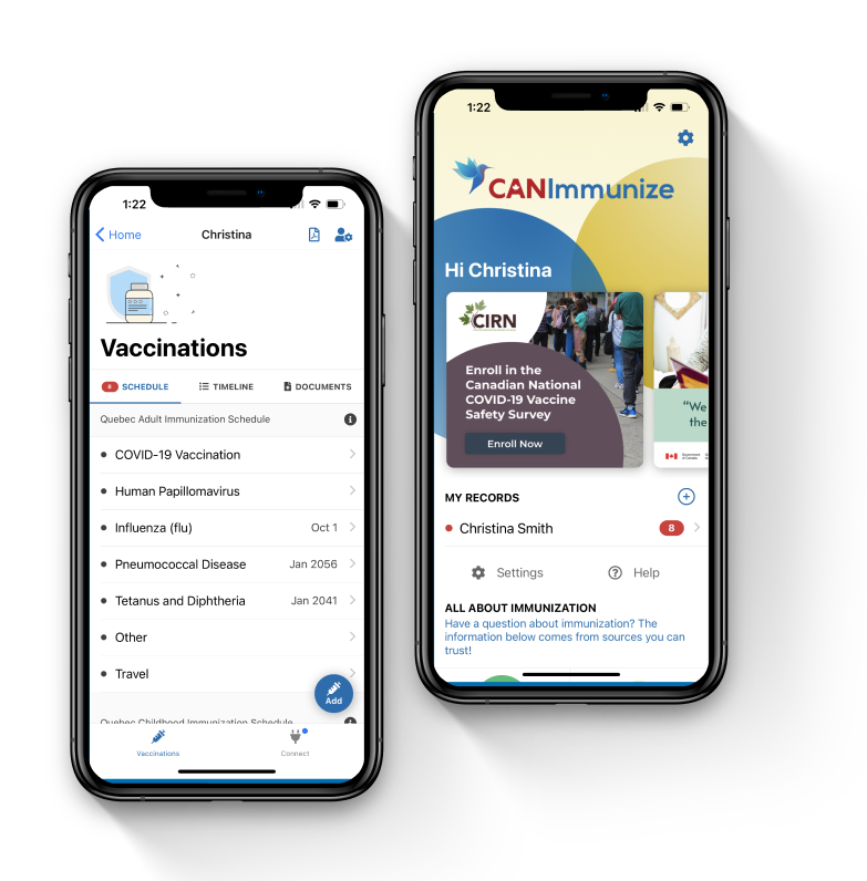 The CANImmunize App | CANImmunize