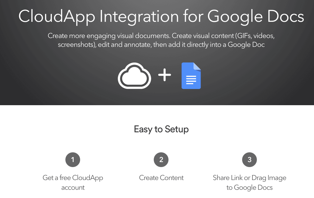 Integrate Google Docs and CloudApp | CloudApp