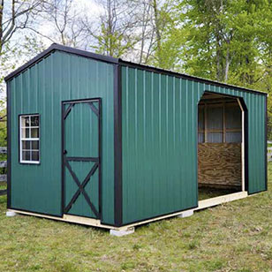 A-Frame Run-In Shed with Tack Room