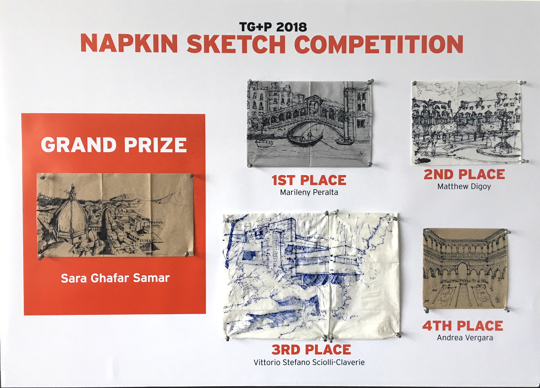 2018 Napkin Sketch Competition!!