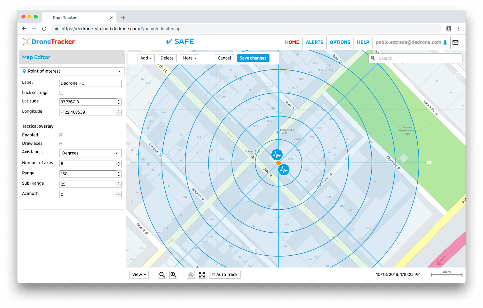 Introducing the Tactical Overlay - DedroneTracker 3.5 | Dedrone Blog