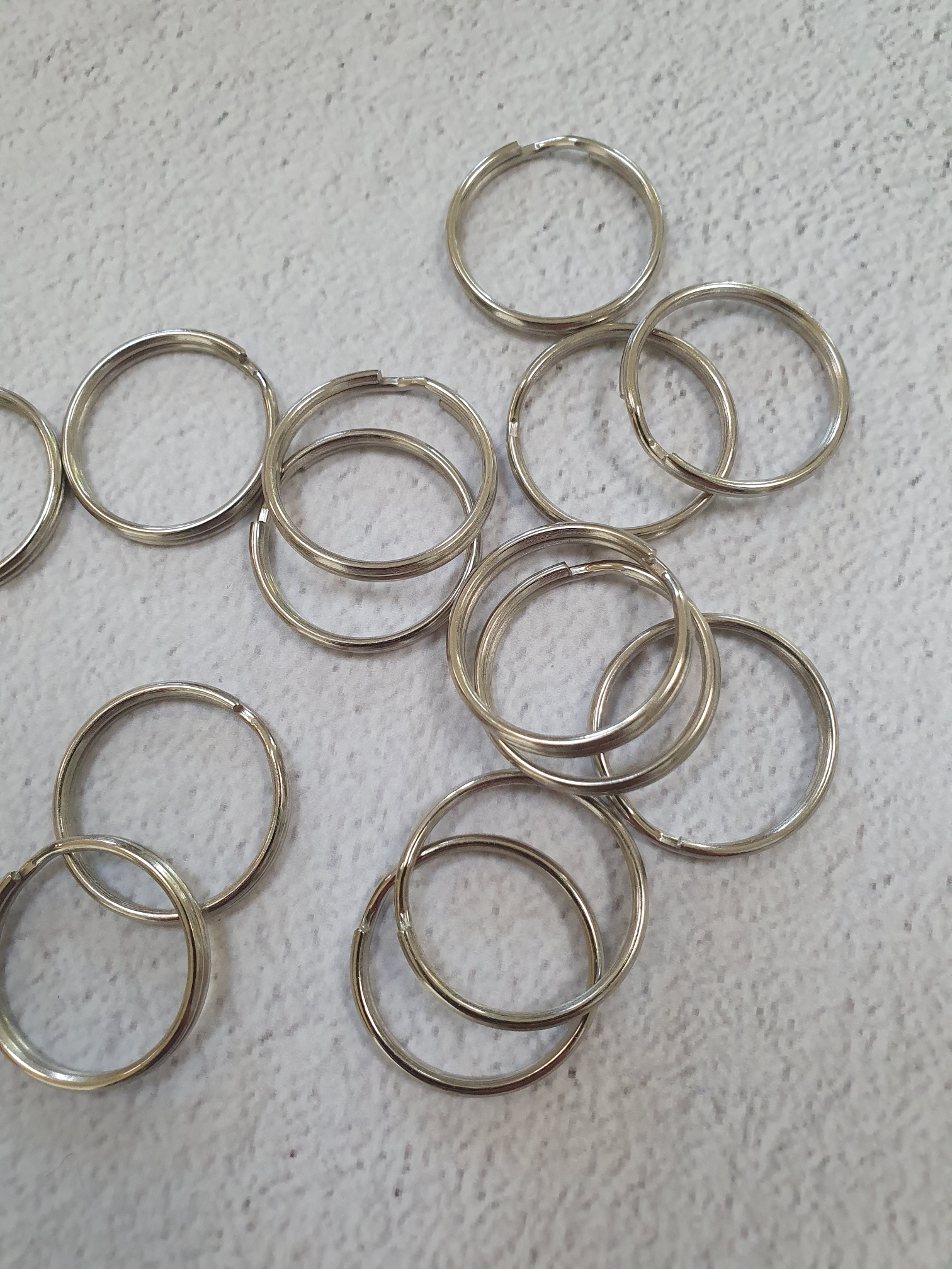 25mm Nickel Plated Split Rings