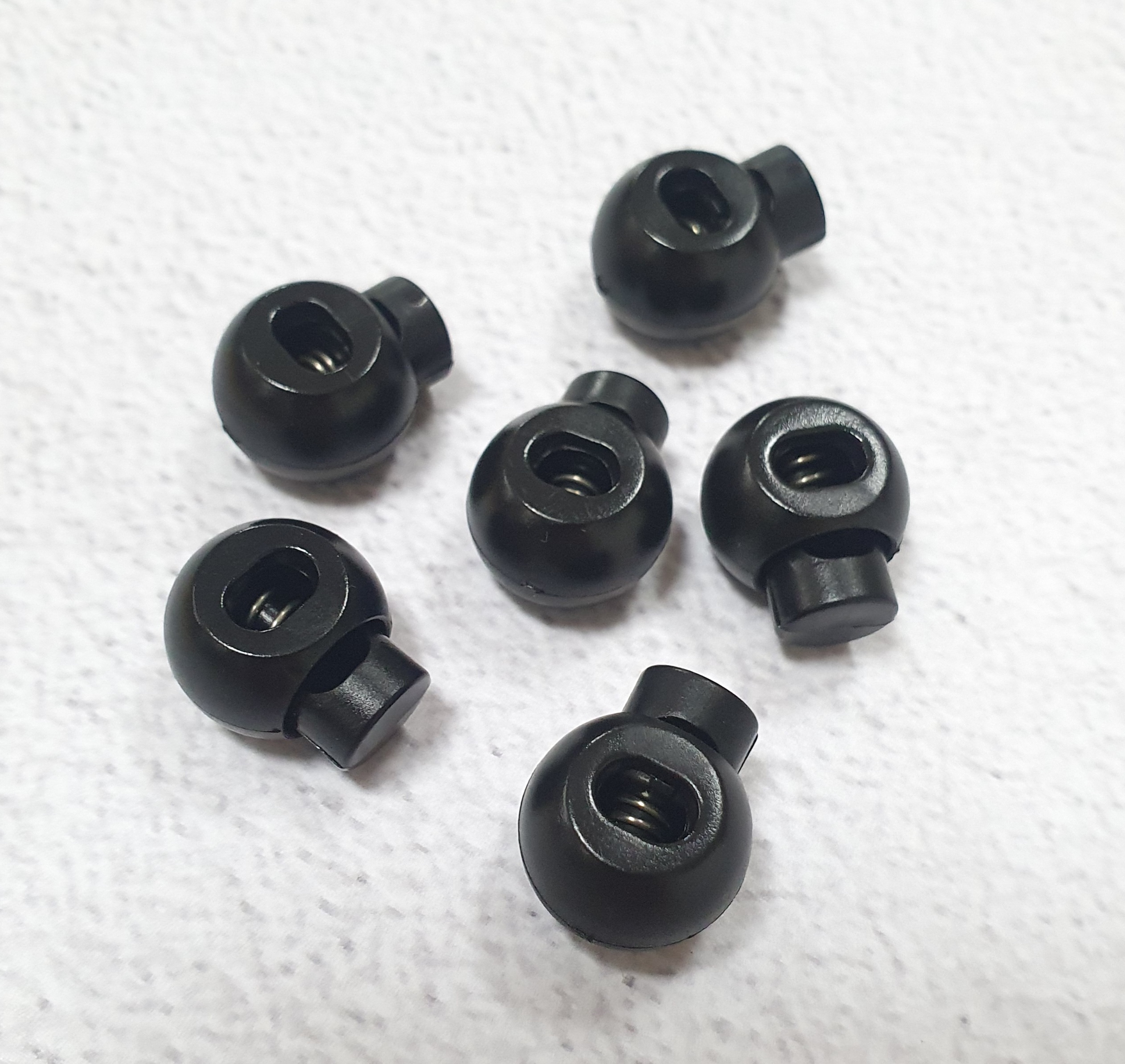 Black 15mm Drawstring Toggle