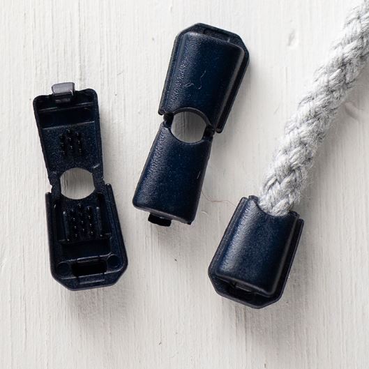 Navy Drawstring Cord Ends