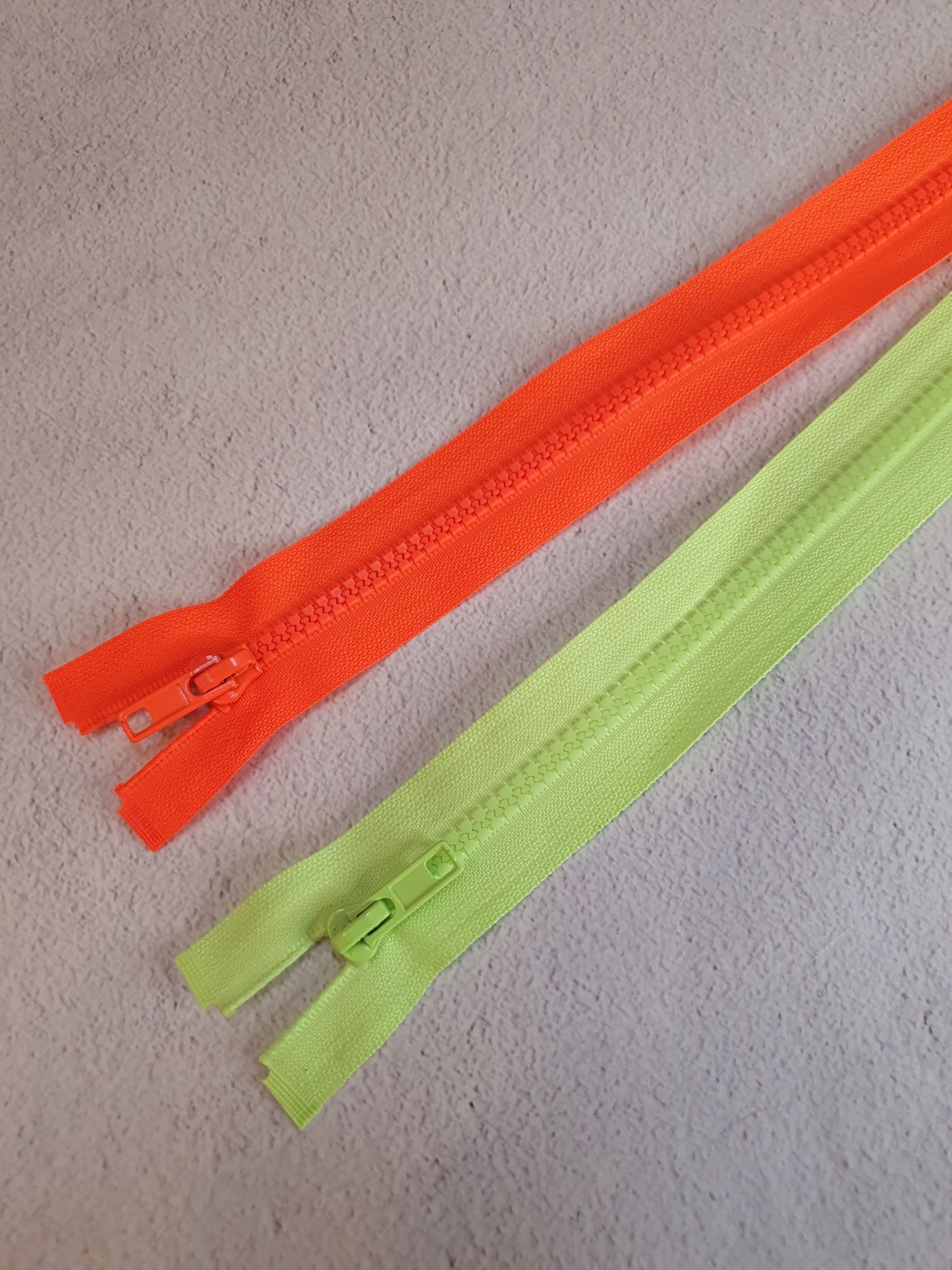 12" (30cm) Neon Chunky Open Ended Zips