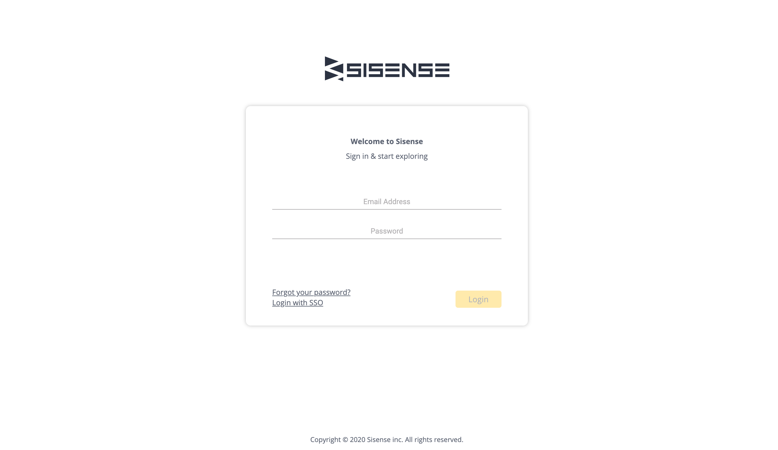 Log In To Sisense for Cloud Data Teams | Sisense for Cloud Data Teams
