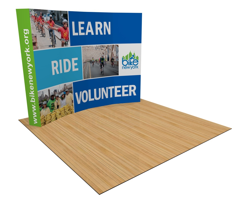 OneFabric 10ft Curved Display | Trade Show Booth Display