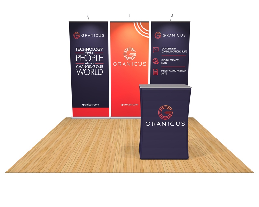 Orient Banner Stand 10ft Trade Show Display Wall Kit | Trade Show Booth ...