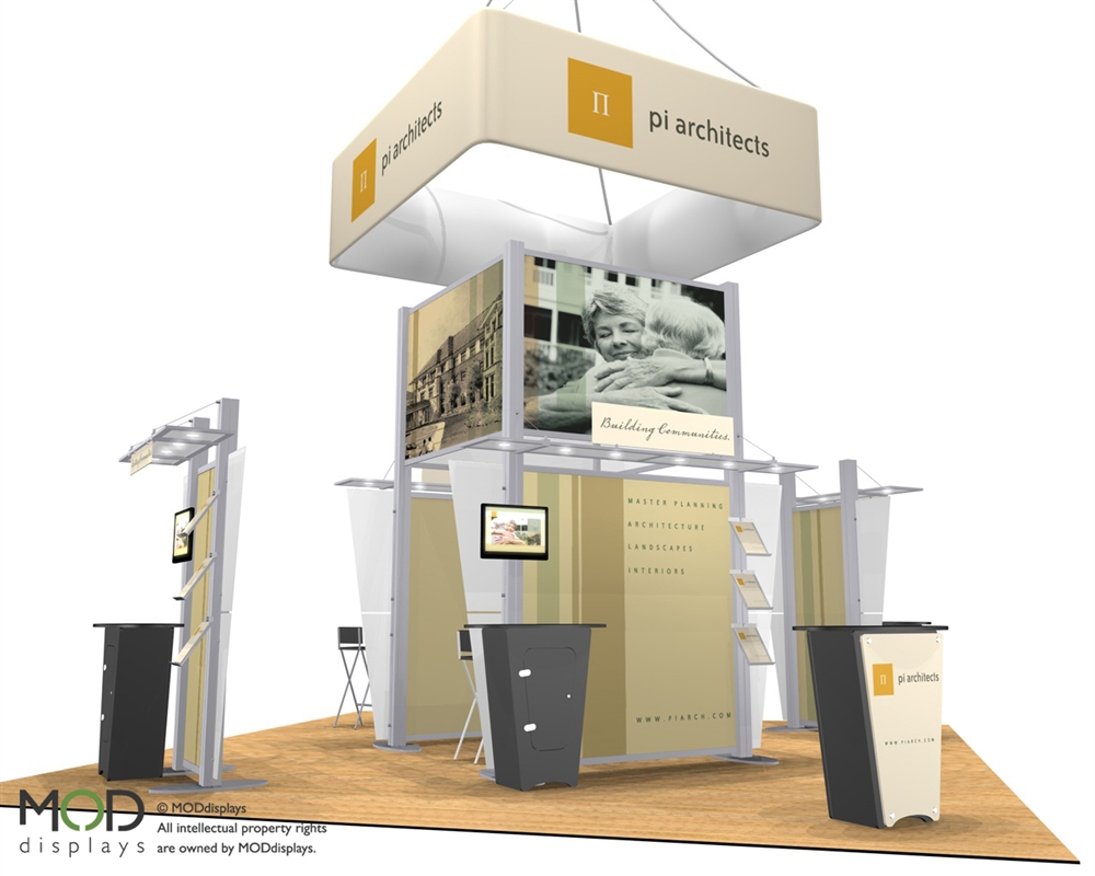 Modular Island Exhibit 2020.01 | Trade Show Booth Display
