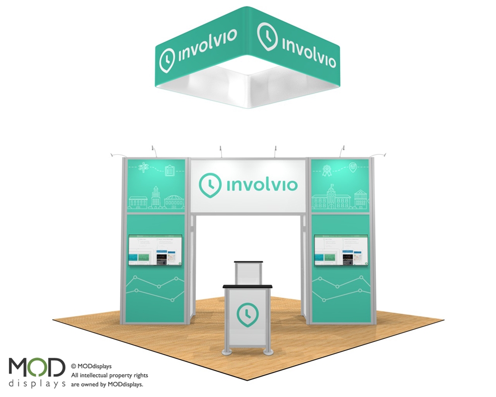 Modular Island Exhibit 2020.06 | Trade Show Booth Display