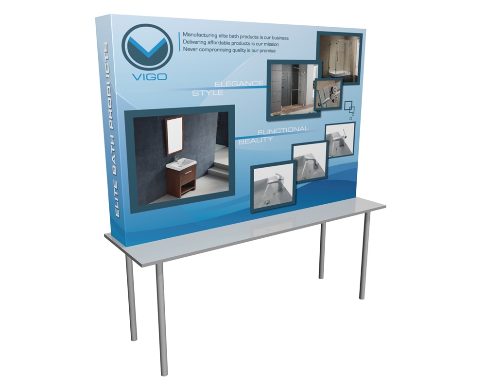 Onefabric 8ft Flat Tabletop Display Trade Show Booth Display