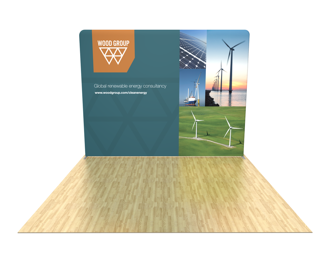 Waveline 10ft Flat Display | Trade Show Booth Display