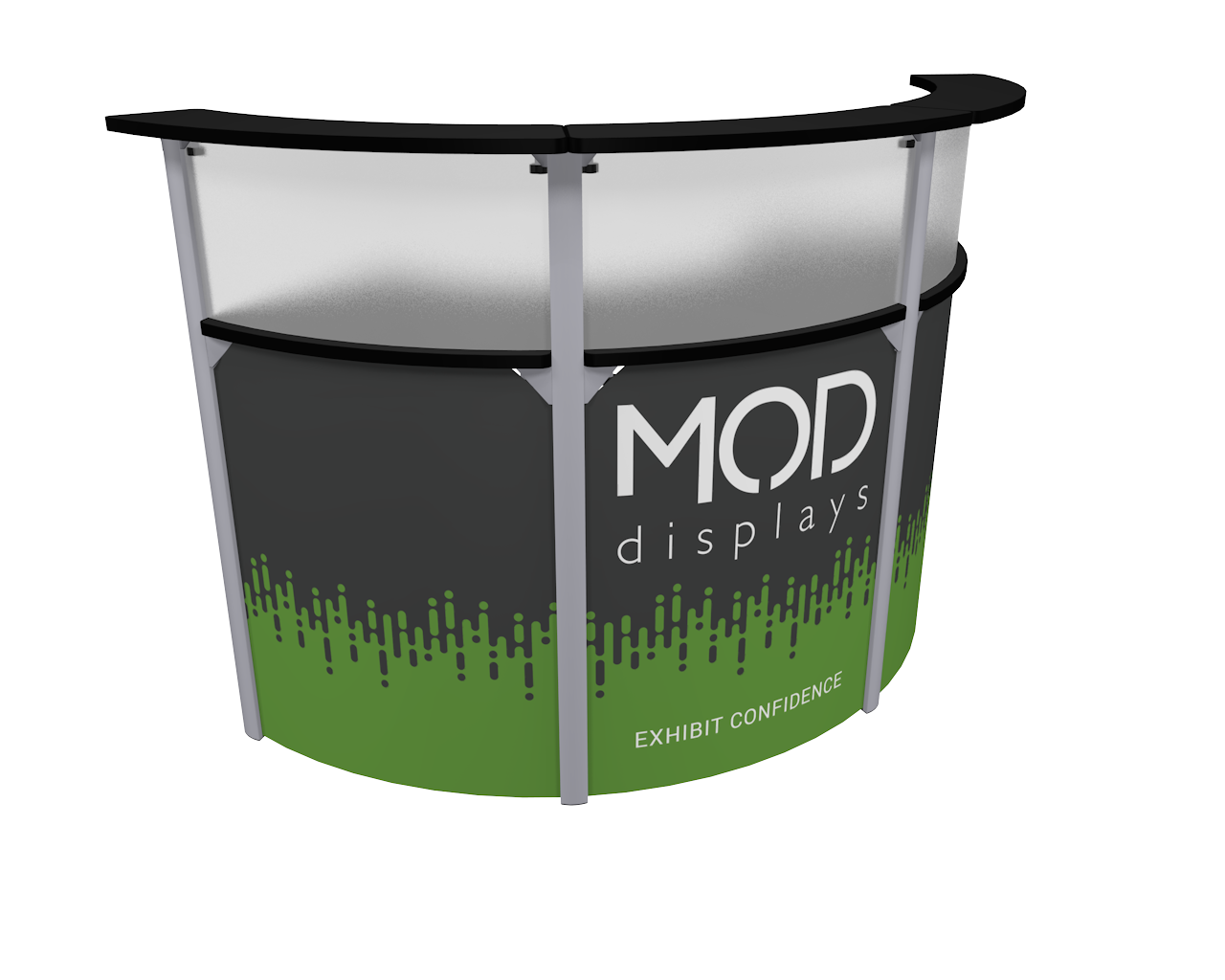 Exhibitline RD45.3 Reception Desk | Trade Show Counter