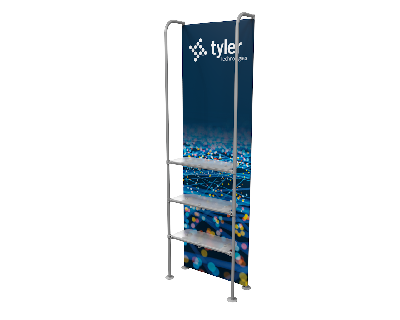 Merchandiser 116" Three Shelves | Trade Show Accessory