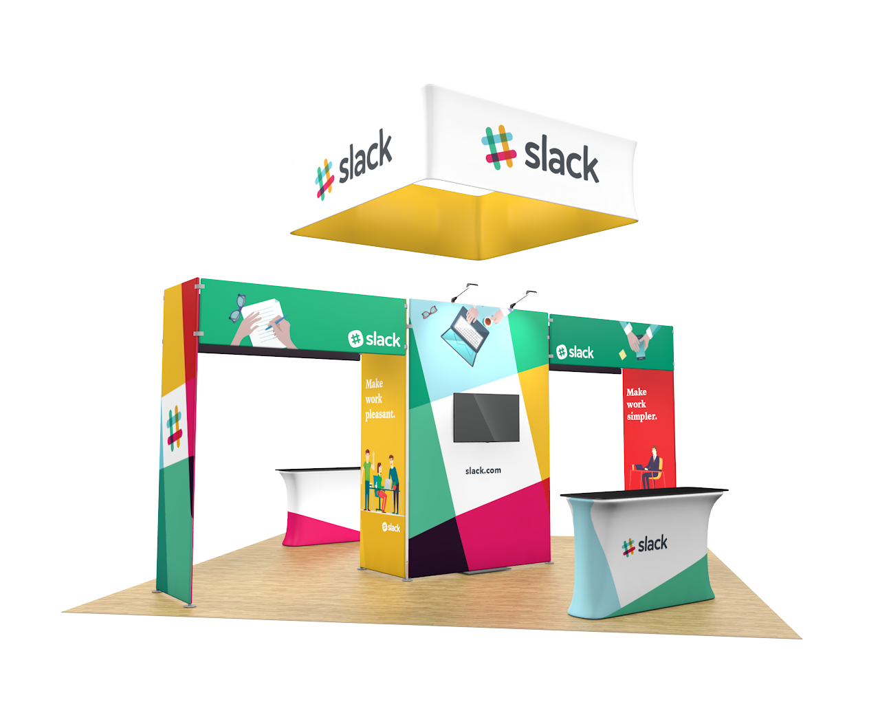 Waveline Media Island 2020.12 | Trade Show Booth Display