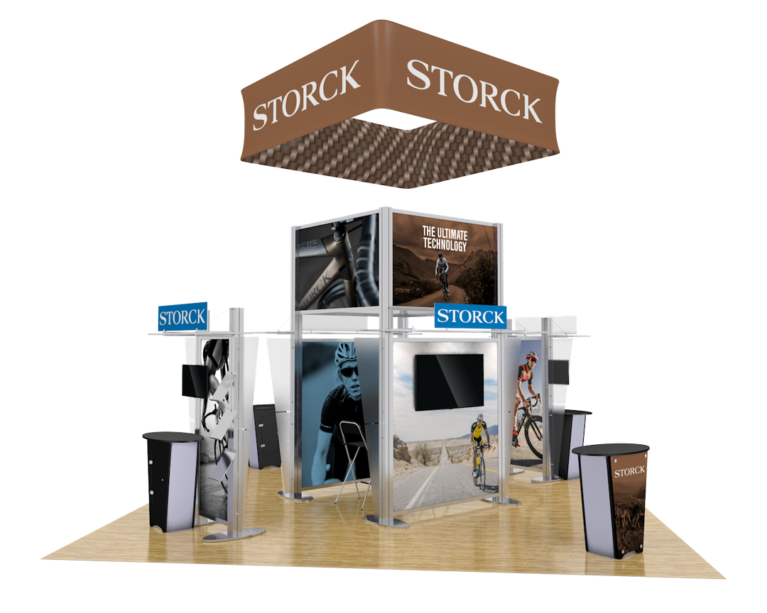 Modular Island Exhibit 2020.01 | Trade Show Booth Display