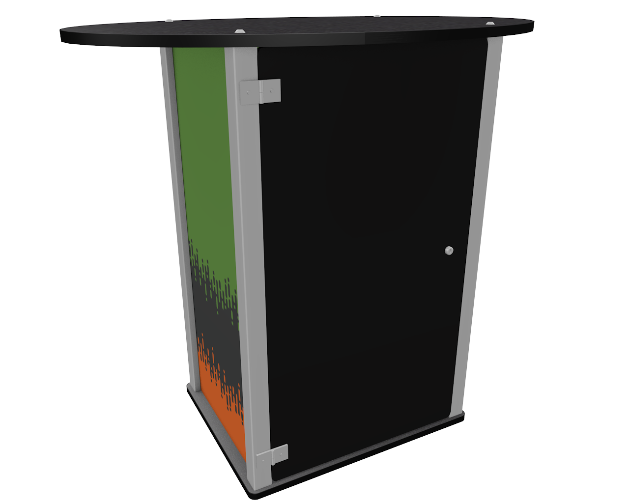Exhibitline LC1-T2 Locking Counter | Trade Show Counter