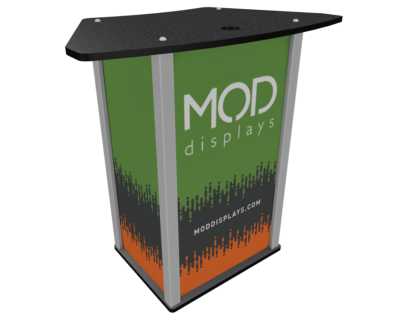 Exhibitline LC1-T3 Locking Counter | Trade Show Counter