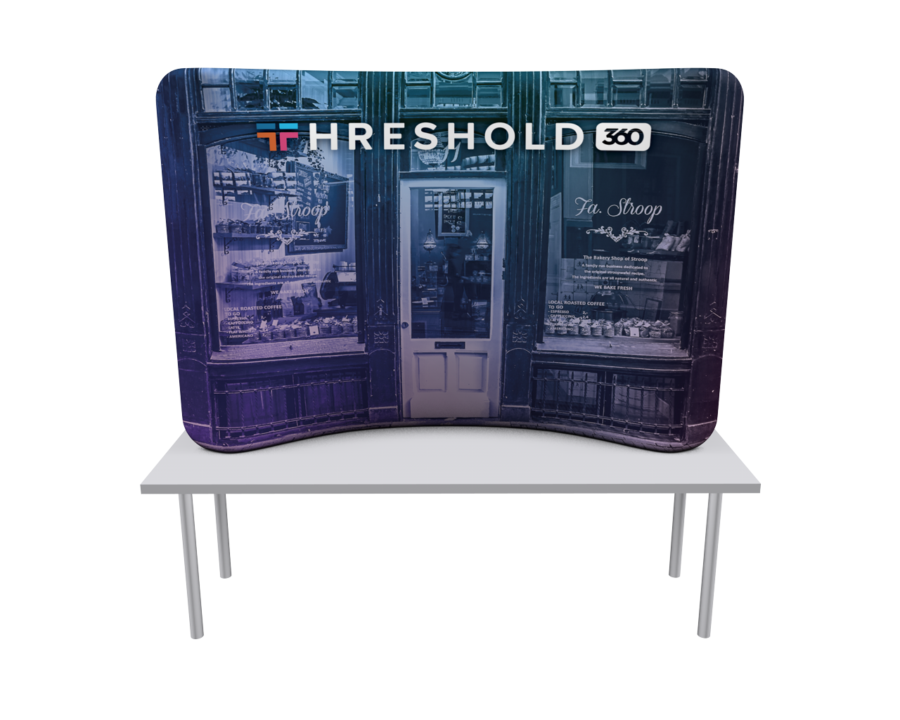 Waveline 8ft Tabletop Display | Trade Show Booth Display